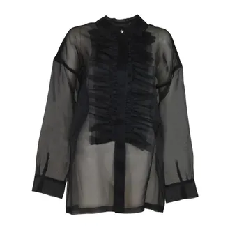 P.A.R.O.S.H. P.a.r.o.s.h., Femme, Blouses et Chemises, Bleu, Taille: 42 FR Blouse