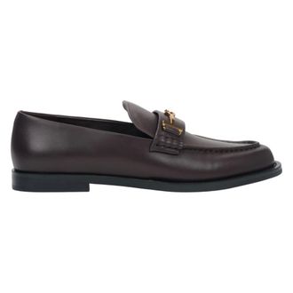 Estro & Luminara Femme, Chaussures, Brun, Taille: 39 EU Mocassins en cuir avec boucle d&eacute;corative