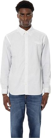Diesel Homme, Chemises, Blanc, Taille: M S-Simply Printed Pinstripe Shirt
