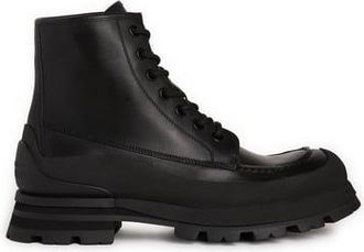 Alexander McQueen Bottines Tread Slick en cuir