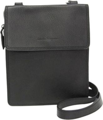 Ferragamo Sac bandouli&egrave;re Fz-24 A392 Pre-owned - Homme - Pre-owned - Noir - Taille: ONE Size