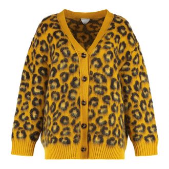 Bottega Veneta Animalier Cardigan - - Knitwear - Damen - Mehrfarbig - S