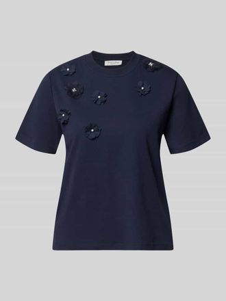 Christian Berg T-Shirt mit floralen Applikationen