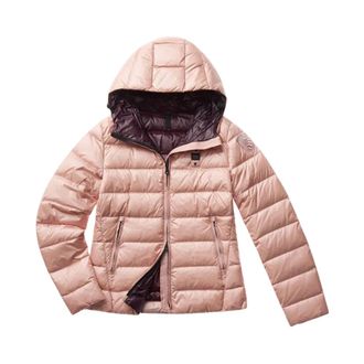 Blauer Leichte gesteppte Kapuzenjacke - - Jackets - Damen - Rosa - S