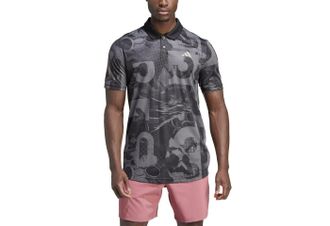 adidas Performance Poloshirt Club Graphic grau Herren