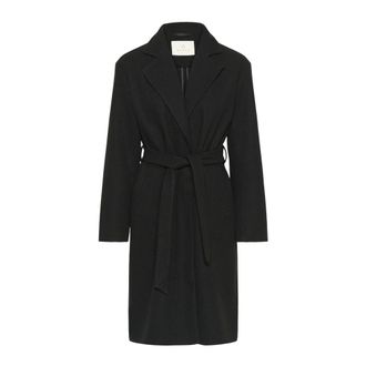 Kaffe Belted Coats - - Coats - Damen - Schwarzk - 3XL