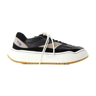Ader Error Mens Log Baus Sneaker White Calfskin