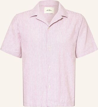 Les Deux Resorthemd Lukas Regular Fit Mit Leinen pink