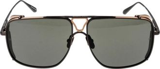 Linda Farrow unisex, Accessoires, Noir, Taille: 64 MM Enzo Lunettes de soleil