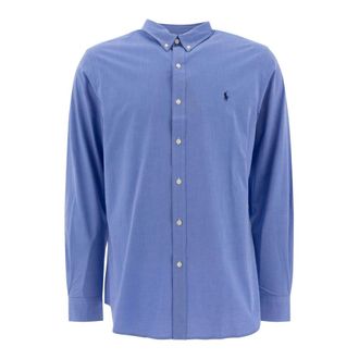 Polo Ralph Lauren Homme, Chemises, Bleu, Taille: L Chemise Slim-Fit Bleue &agrave; Boutons