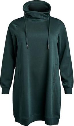 Zizzi Flash Robe Sweatshirt pour Femme Grandes Tailles avec Poches Tailles 42-60, Scarab, 50-52 grande taille
