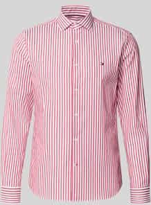 Tommy Hilfiger Tailored Slim Fit Businesshemd aus Baumwoll-Mix