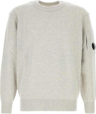 C.P. Company C. P. Company Pull Col Rond - Blanc