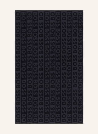 HUGO BOSS Strandtuch Font schwarz