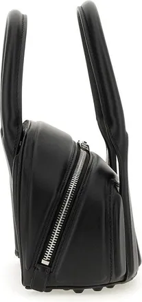 Alexander Wang Womens Small Roc Bag Black Lamb Leather Handbags Hand