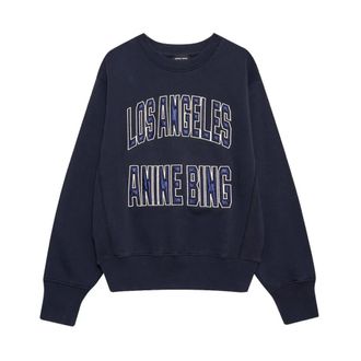 Anine Bing Femme, Sweatshirts et sweats &agrave; capuche, Bleu, Taille: 38 FR SweaT-shirt Los Angeles