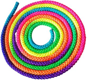 TOPBATHY Rhythmisches Gymnastikseil aus Robustem Baumwoll leinen material Wettkampftraining Vielseitig für Fitness Gymnastik und Outdoor übungen für Erwachsene