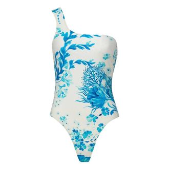 Riani Botanical Watercolor Einteiliger Badeanzug - - Swimwear - Damen - Mehrfarbig - L