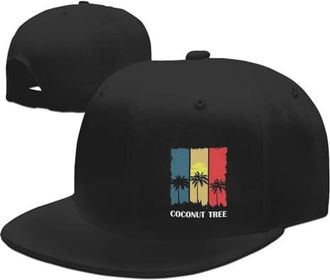 Generic Cocotier Reggae Couleur Jama&iuml;caine Homme Femme Casquette Hip Hop Respirant Snapback Chapeau S&eacute;chage Rapide Casquette De Baseball pour Sport Hip Pop Go