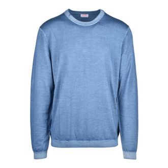 Sun 68 Pullover Rundhals - - Knitwear - Herren - Blau - 2XL