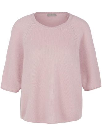 Peter Hahn Rundhals-Pullover Raglan-Halb&shy;arm Peter Hahn ros&eacute;