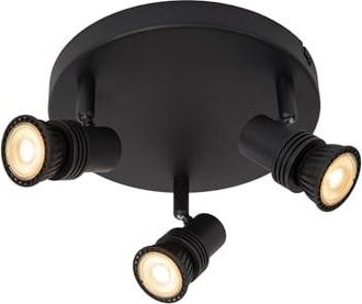 Lucide KIANTI - Deckenstrahler - Ø 21 cm - 3xGU10 - Schwarz