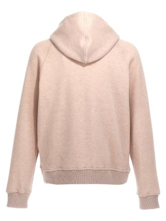 Etro Logo-Embroidered Wool Blend Hoodie - Beige