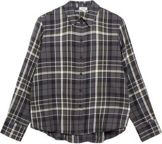 s.Oliver Langarmbluse Bluse Flanellbluse mit Karomuster