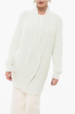 Bruno Manetti Double-breasted Cotton Chenille Cardigan size 42