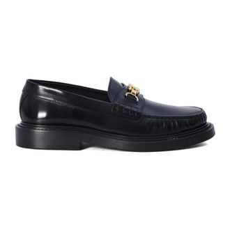 Celine Triomphe Loafers mit Goldfarbenem Logo - - Shoes - Herren - Schwarzk - 39 1/2 EU
