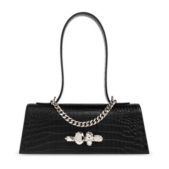 Alexander McQueen Jewelled Top Handle - - Bags - Damen - Schwarzk - ONE SIZE