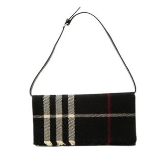 Burberry Sac bandouli&egrave;re en laine Pre-owned - Femme - Pre-owned - Noir - Taille: ONE Size