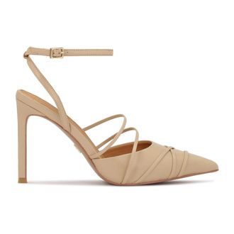 Kazar Beige Lederpumps mit Riemen verziert - - Shoes - Damen - Beige - 35 EU