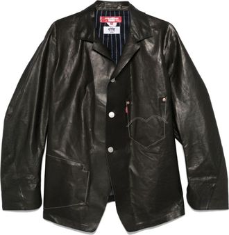 Junya Watanabe x Levis Lederjacke - Schwarz