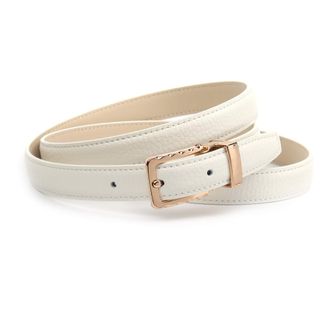 Anthoni Crown Damen Lederg&uuml;rtel G&uuml;rtel, wei&szlig;, 85