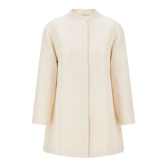 Herno Mantel mit verschleierten Pailletten - - Jackets - Damen - Beige - M