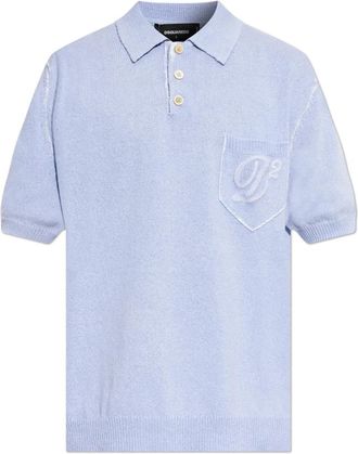 Dsquared2 Homme, Tops, Violet, Taille: 3XL Polo avec poche