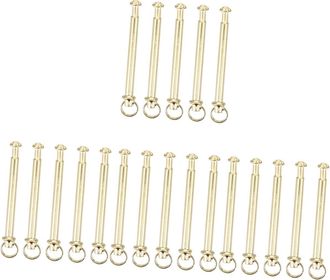 Pretyzoom 20s&auml;tze Ersatzachsen F&uuml;r Faltventilatoren Metallrivetts F&uuml;r Handventilatoren Einfache Installation Praktische Reparaturzubeh&ouml;r F&uuml;r -Fans