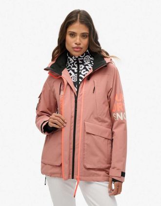 Superdry Ski Ultimate Rescue - Jacke in Altrosa
