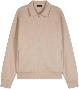 Eden Park Sweat col classique en coton m&eacute;lang&eacute;