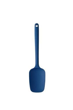Mastrad F10413 - Spatule - Cuillère - Préparation Cuisson Mélanger - Unibloc - En Silicone - Ne Raye Pas Les Casseroles - Bleue, Bleu