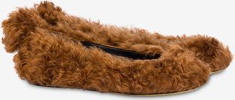 Moschino Ballerines en mohair - Marron