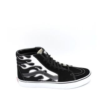 Vans Homme, Chaussures, Noir, Taille: 42 EU Flamme Haut Haut Toile Baskets