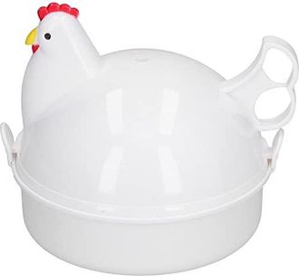 Generic Cuiseur &agrave; oeufs, Cuiseur &agrave; oeufs 4 oeufs en Forme de Poulet, Chaudi&egrave;re &agrave; oeufs R&eacute;sistante &agrave; la Chaleur pour Micro-ondes pour la Cuisine &agrave; Domicile
