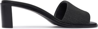 Calvin Klein Pantoletten Calvin Klein Block Heel Sandal Aop HW0HW03016 Schwarz