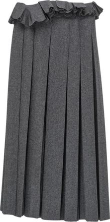 Carven Faltenrock - - Skirts - Damen - Grau - XS