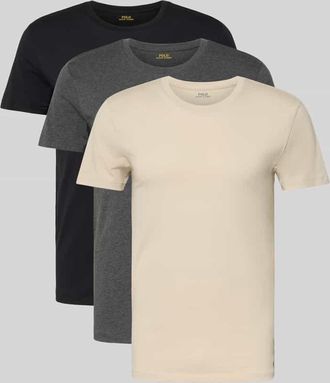 Ralph Lauren Slim Fit T-Shirt aus reiner Baumwolle im 3er-Pack