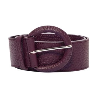 Orciani Cintura in pelle Fibbia rivestita 5 cm - - Accessories - Damen - Rot - 80 CM