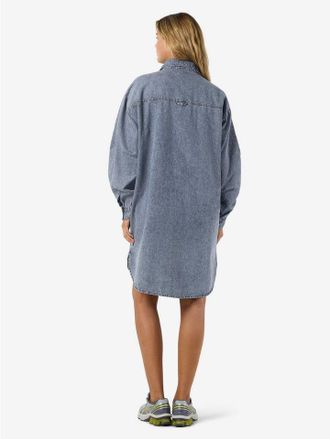 Noisy May Jeanskleid NMENZA RICA LS SHIRT DRESS Baumwolle, loose fit