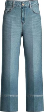 Emme Di Marella Emme DI Marella, Femme, Jeans, Bleu, Taille: 42 FR Emmcropped Jean &Eacute;vas&eacute; Court